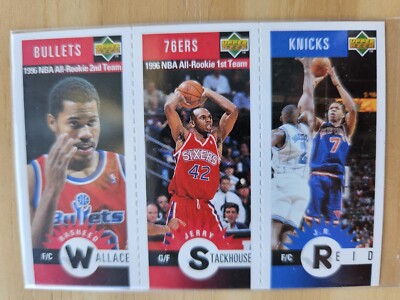 1996 Collectors Choice M57 M61 M89 Wallace Stackhouse Reid Knicks 76Ers ...