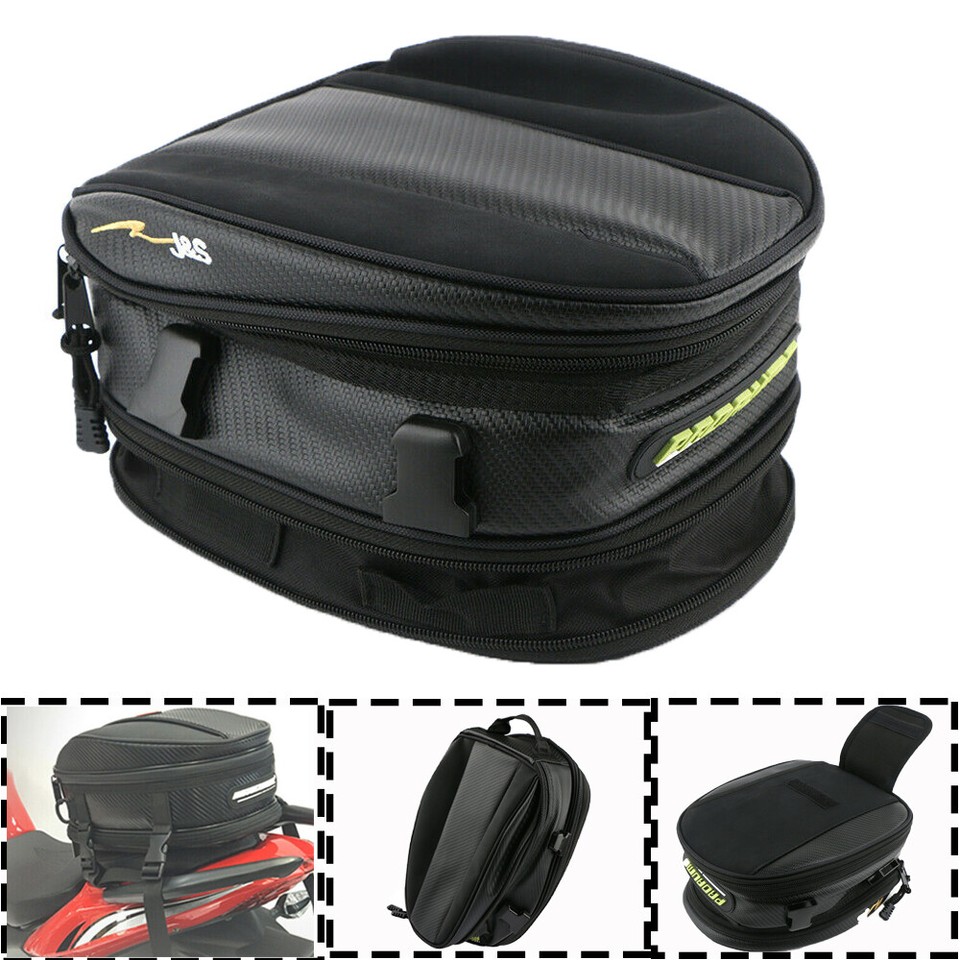 Motorcycle Rear Tail Seat Bag Saddle Luggage Shoulder Carry Waterproof ...