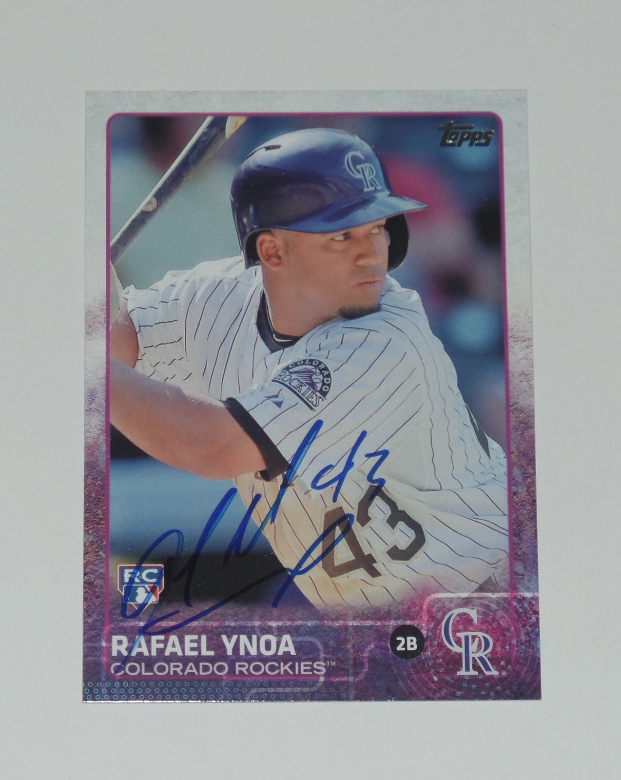 RAFAEL YNOA SIGNED AUTO'D 2015 TOPPS CARD #695 COLORADO ROCKIES | eBay