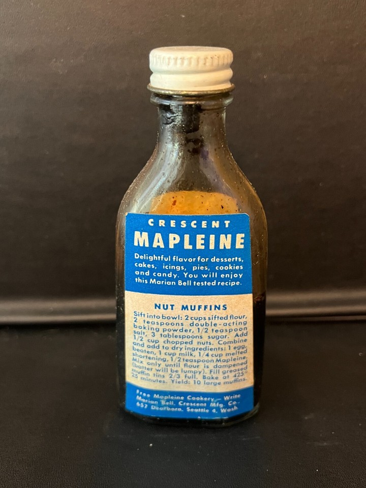 Vintage Crescent Mapleine Imitation Maple Flavor w/ Original Box ...