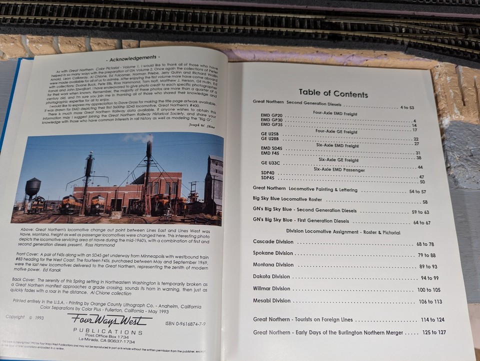 TF Four Ways West HC Book: GN Great Northern Color Pictorial Volume 2 ...