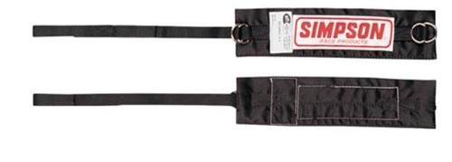 Simpson Racing 54018BK Arm Restraint Straps - Drag Racing - Black ...