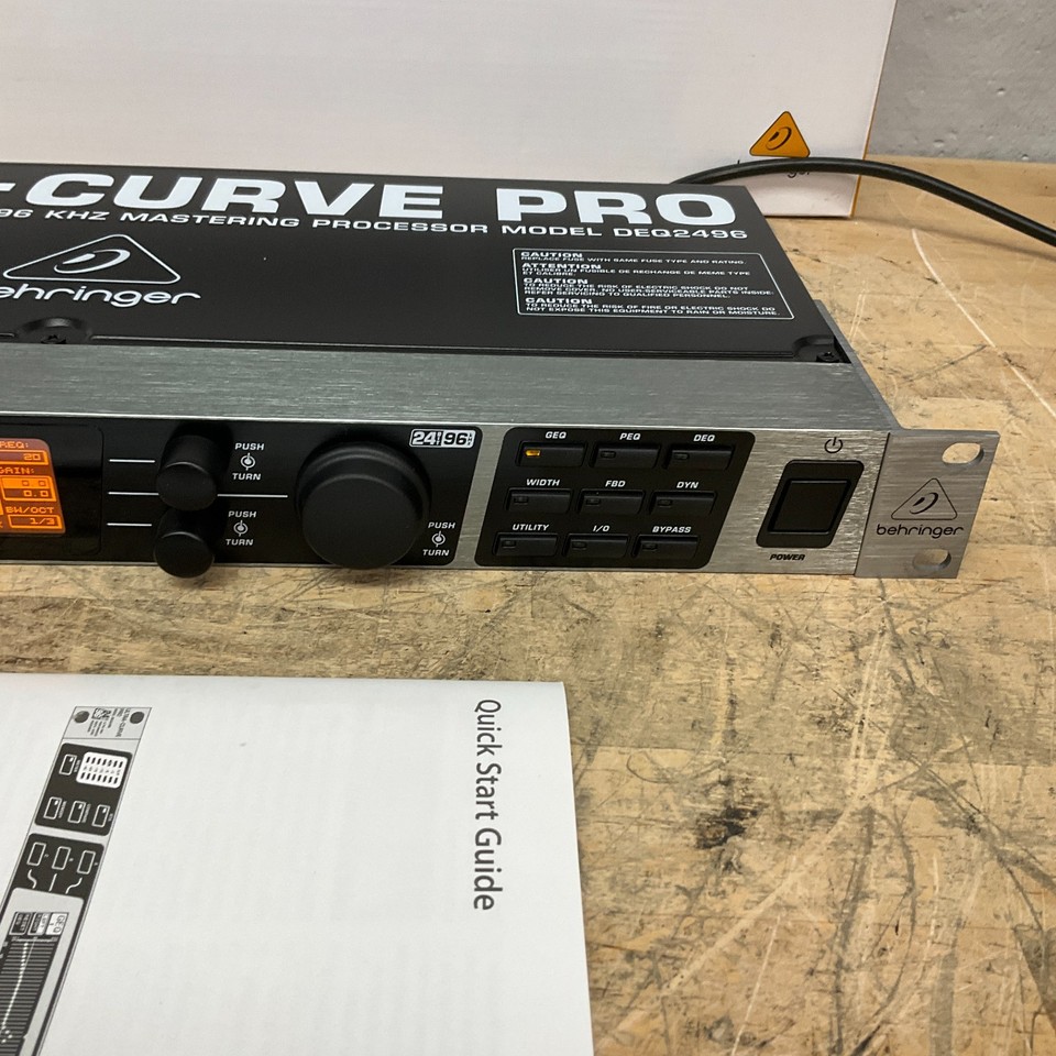 Behringer Ultracurve Pro DEQ2496 Equalizer and Mastering Processor CG01M4L | eBay