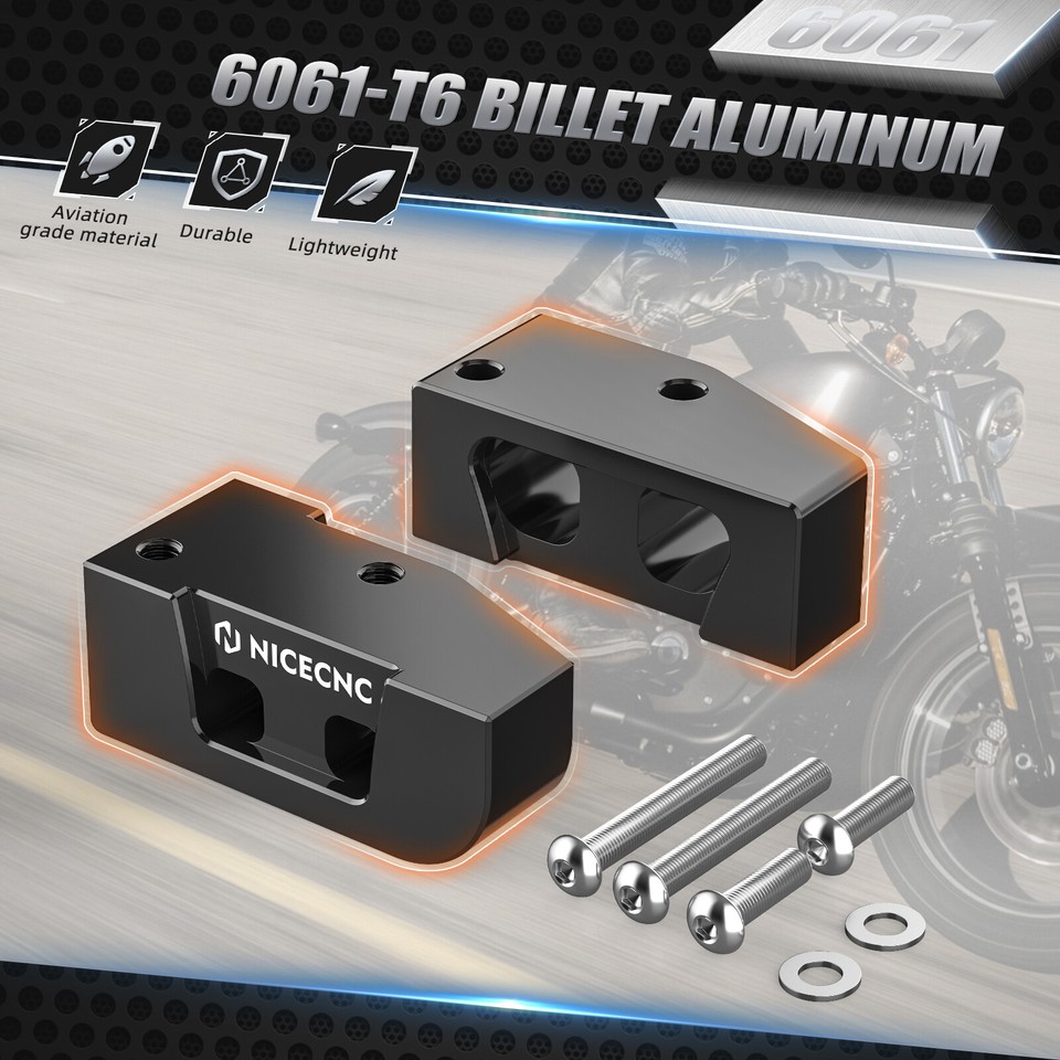 NICECNC Kickstand Lift Block 1"/2" for Harley Electra Glide Standard ...