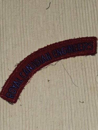 WWII British Canada Army Royal Canadian Engineers Regiment Patch L@@K ...