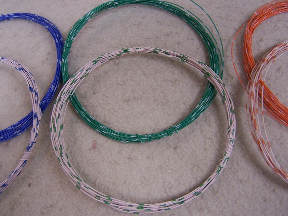 MODEL RAILROAD HOOKUP TRACK LAYOUT WIRE 6 COILS (EACH 25+FT.) HO,N,Z,O ...