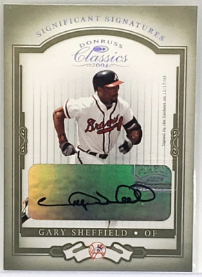 2004 Donruss Classics Significant Signatures Gary Sheffield #149 13/25 ...