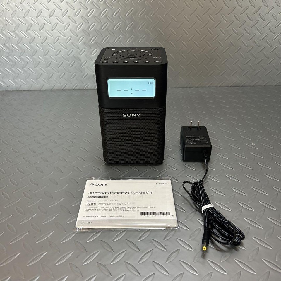 Sony SRF-V1BT Portable Clock Radio - Bluetooth FM/AM/NFC - Black | eBay