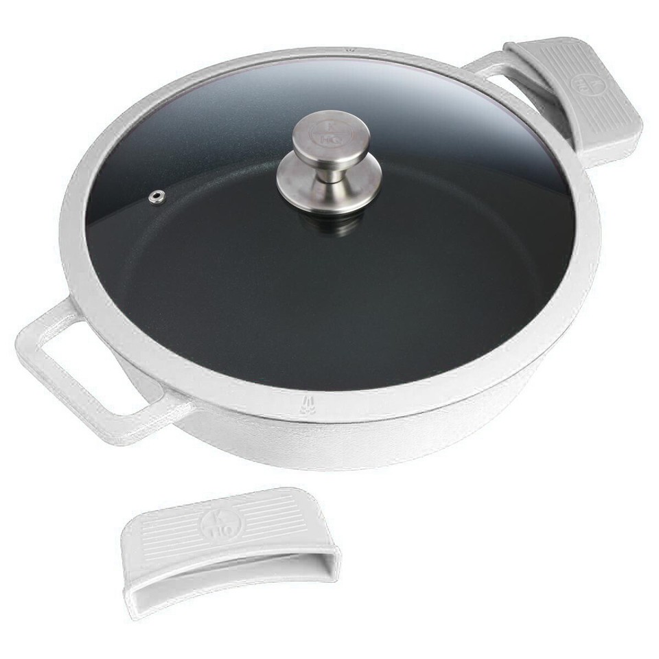 Kitchen HQ 4.5-Quart Cast Iron Nonstick Braiser | eBay