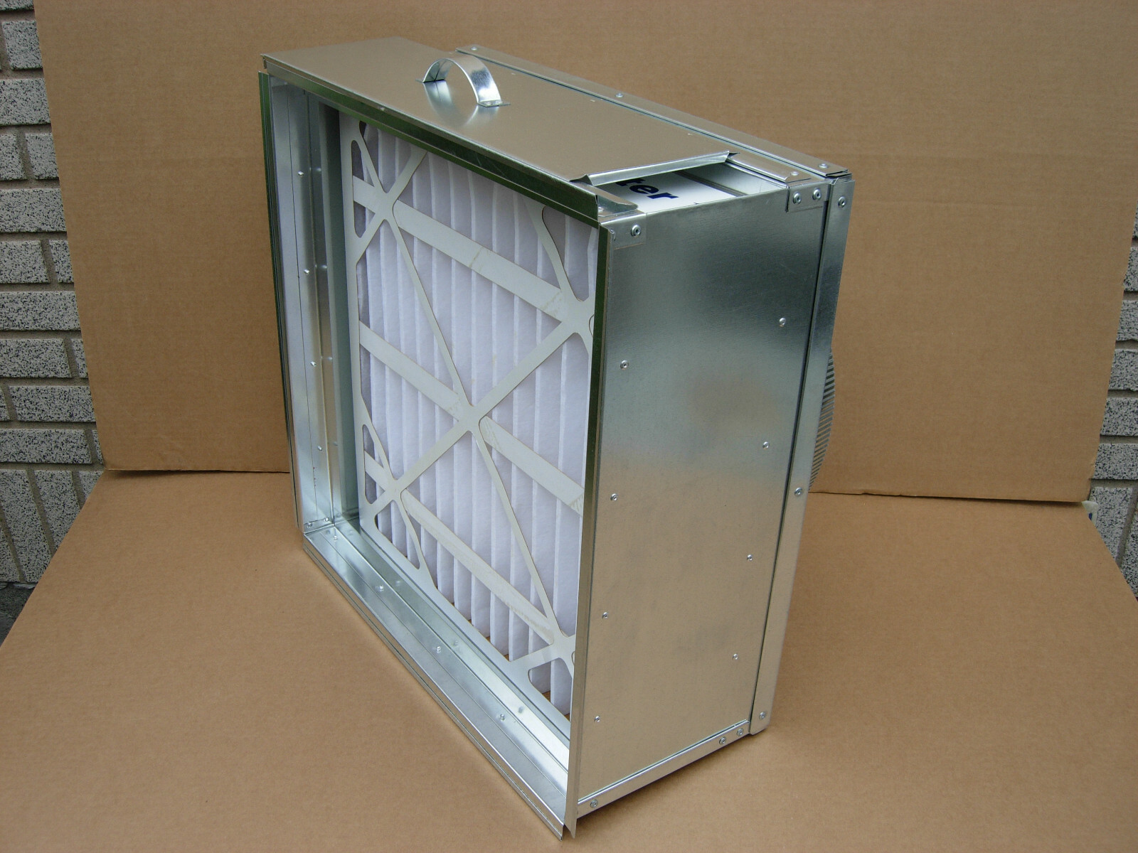 HVAC.Return air filter rack plenum,collar 14" diameter,fit filter 20"x ...