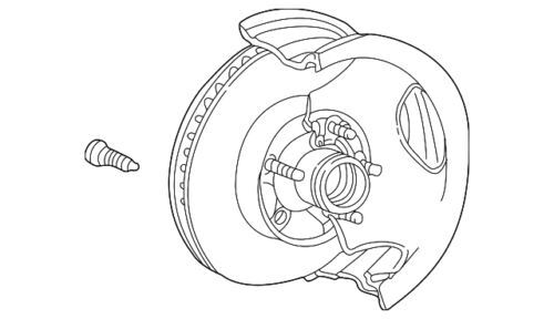 Genuine Ford Ranger 1998-2009 Front Rotor Hub and Disc Brake YL5Z-1V102 ...