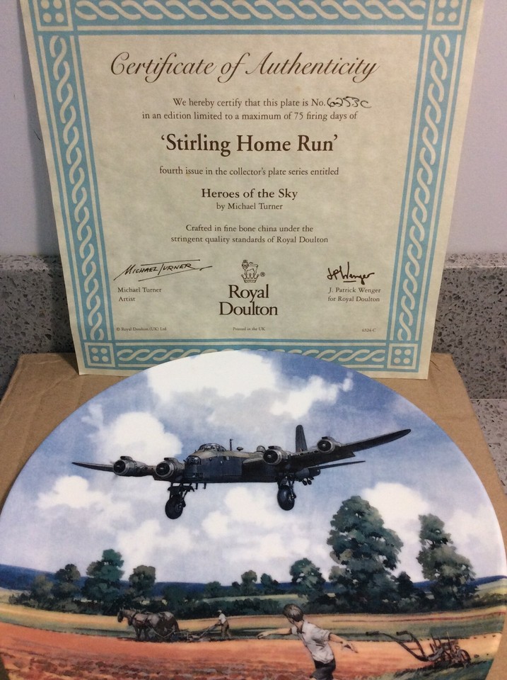 WWII RAF Aircraft/Plane ROYAL DOULTON BRADEX Collector Plates - YOU ...