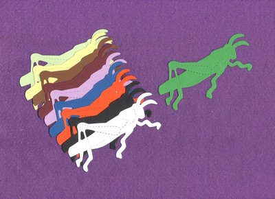 GRASSHOPPER insect bug die cuts scrapbook cards | eBay