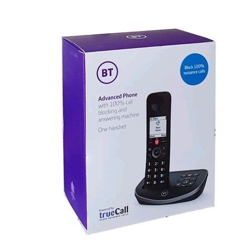 BT XD56 Single Cordless Phone with Answering Machine - Black, 086933 ...