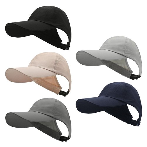Cotton Ponytail Hat Quick-Drying Hollow Caps Adjustable Empty Top Cap ...