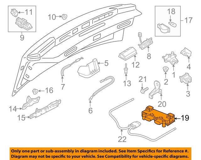 Trunk Control Module 3AA962243D 2015 Audi A6 for sale online | eBay