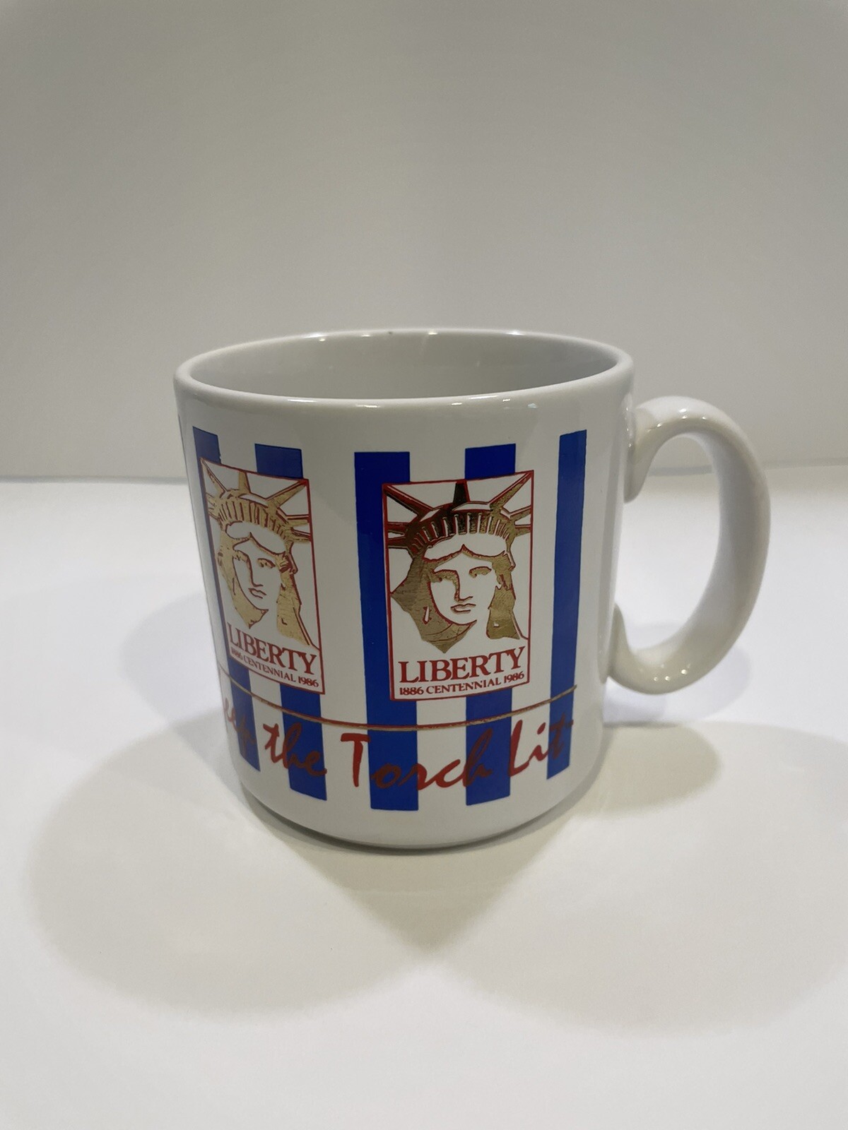 "KEEP THE TORCH LIT" Statue/Liberty Mug Cup Centennial 1886-1986 ...