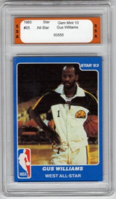 1983 Star All-Star #25 Gus Williams SSA 10 Gem Mint Seattle Supersonics ...