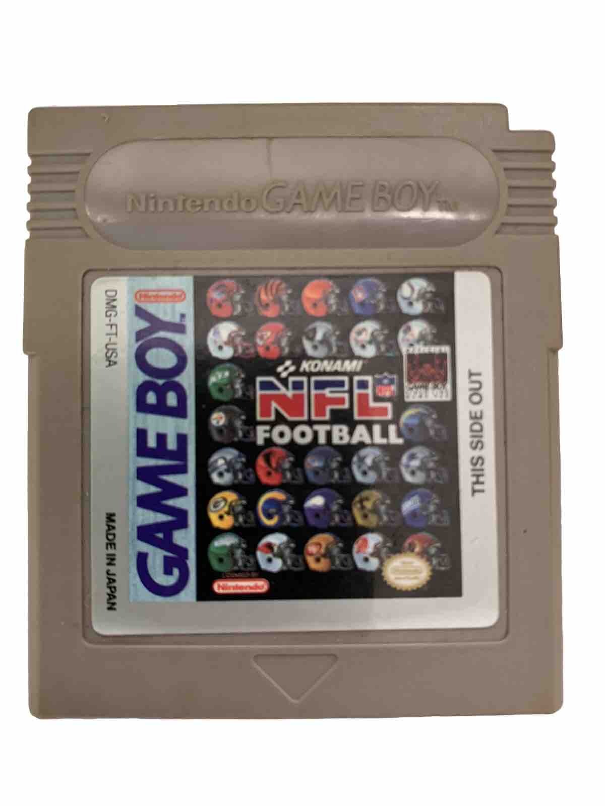 1989 Nintendo GameBoy KONAMI NFL FOOTBALL Game Boy Authentic Tested! | eBay
