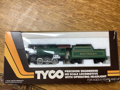 Tyco HO Scale 0-6-0, Southern Railway #1435,Steam Locomotive Engine ...