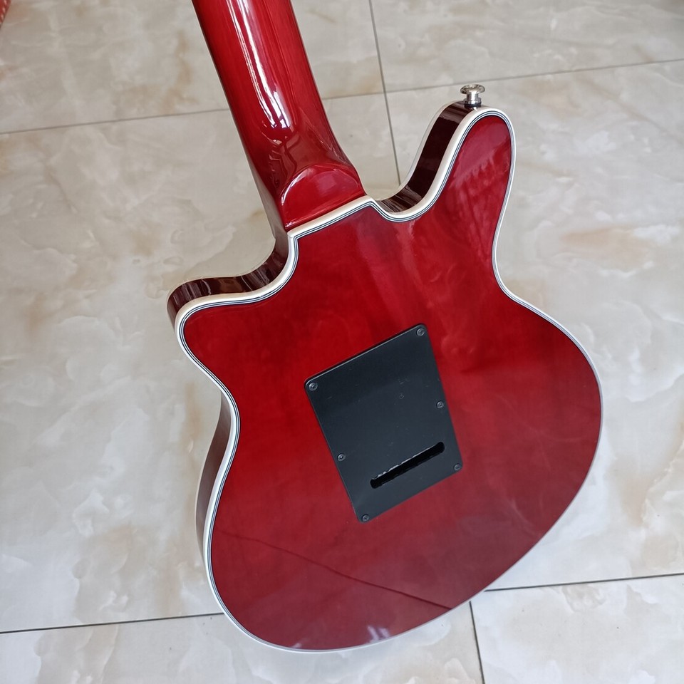 Upgrade Brian May Wine Red Electric Guitar 24 Frets 3 Burns TRI SONIC ...