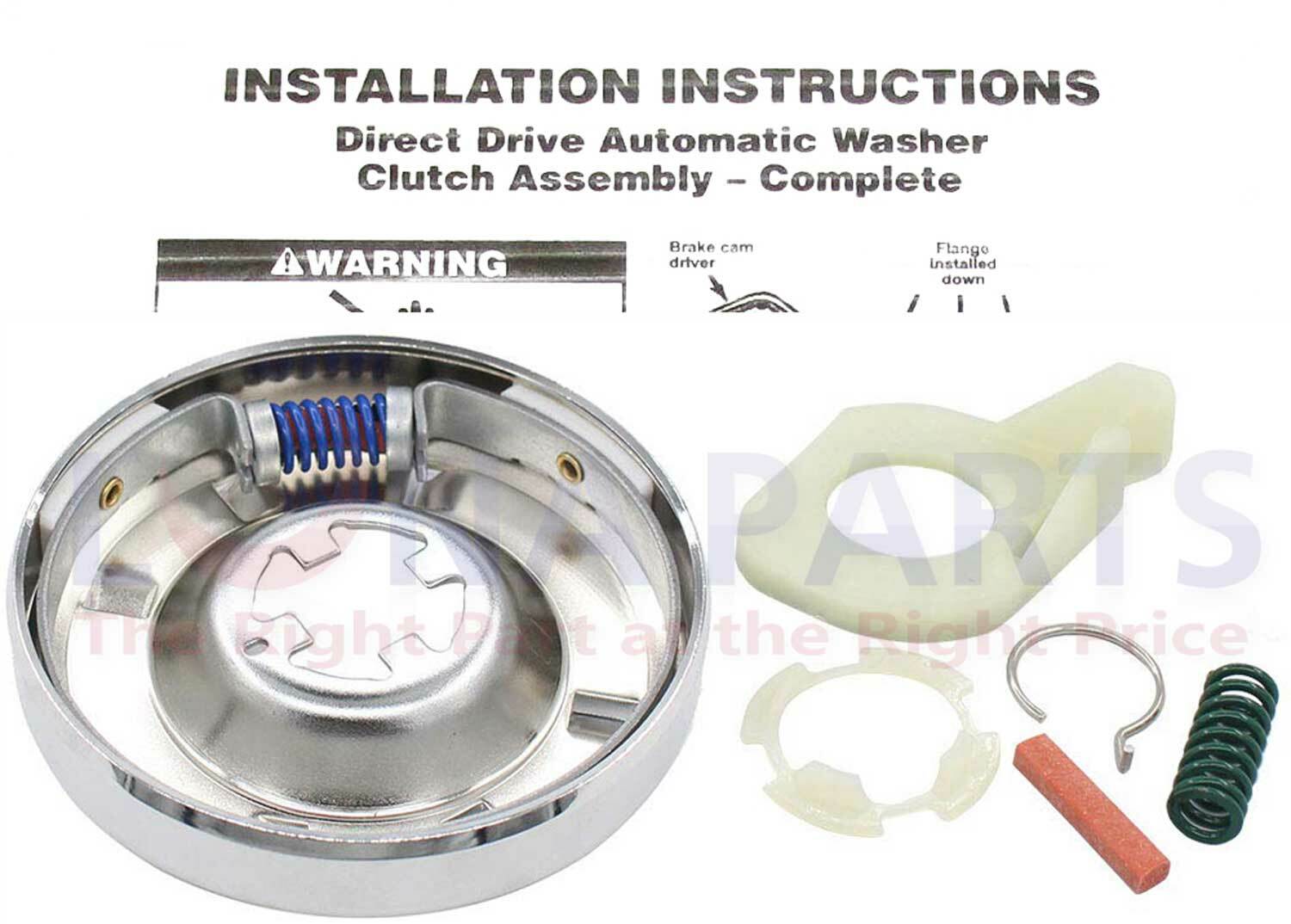 For Whirlpool Washer Clutch Assembly Kit PM-285785 PM-AP3094537 PM-2670 ...