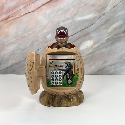 Dinosaur Lock piggy bank, Dinosaur Savings Bank with Night Light | eBay