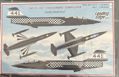 Leading Edge Models 1/72 Item 72.13 CAF CF-104 Checkerboard Starfighter ...
