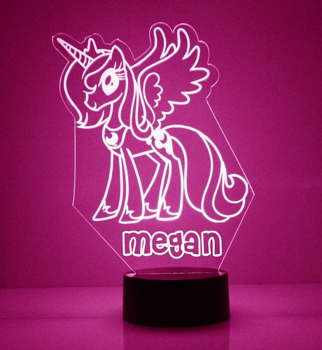 My Little Pony Personalized FREE Pony LED Night Light Lamp with Remote ...