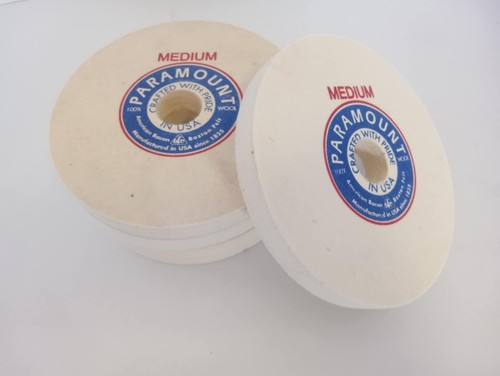 PARAMOUNT 7" x 3/4" " Hole Felt Wheel, MEDIUM Density, 100% Wool ...