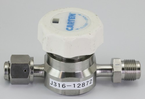 12872 CARTEN ULTRA-HIGH PURITY DIAPHRAGM VALVE, ½" VCR, 375 PSI MAX ...
