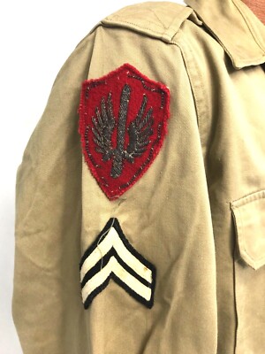 Vintage US Army SCARWAF Engineers Long Sleeve Shirt - Bullion Patch | eBay