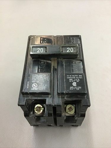 SIEMENS L-5538 120V / 240V 20A TYPE QP 2-POLE CIRCUIT DUAL BREAKER ...