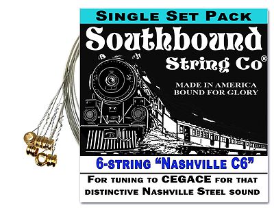 6-string Electric Lap Steel Guitar String Set: "Nashville C6" Tuning ...