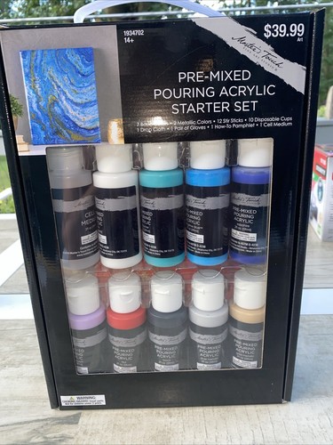 Master’s Touch Pre-Mixed Pouring Acrylic Starter Paint Set NIB | eBay
