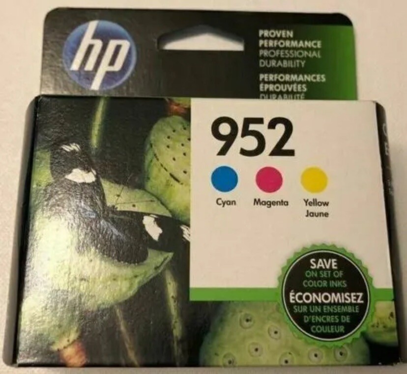GENUINE HP 952 Color Ink Cartridge C/M/Y For HP 8740 8735 Printers-OEM ...