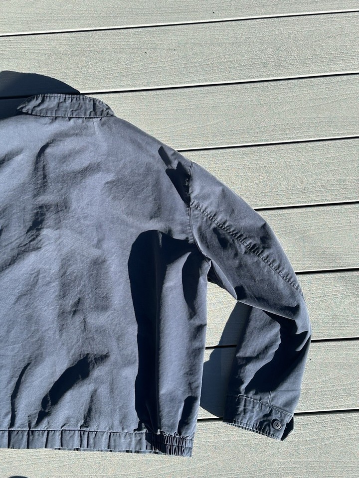 St Johns Bay Jacket Mens Navy Blue Full Zip Long Sleeve Bomber Jacket ...