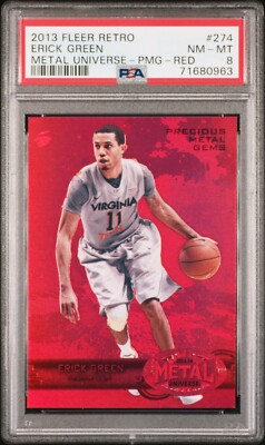 2013 Fleer Retro Metal Universe #274 Erick Green PMG RED 002/150 PSA 8 ...