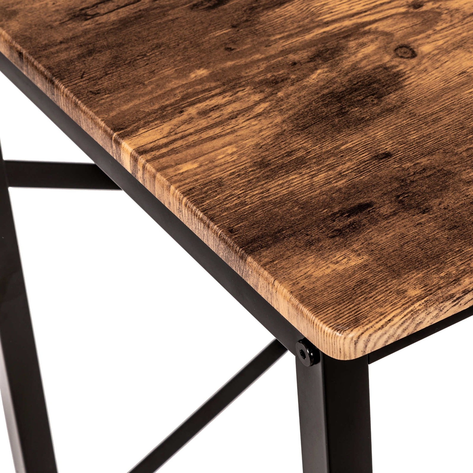 NEW! 100cm Heavy Duty Industrial Writing Computer Desk Home Office ...