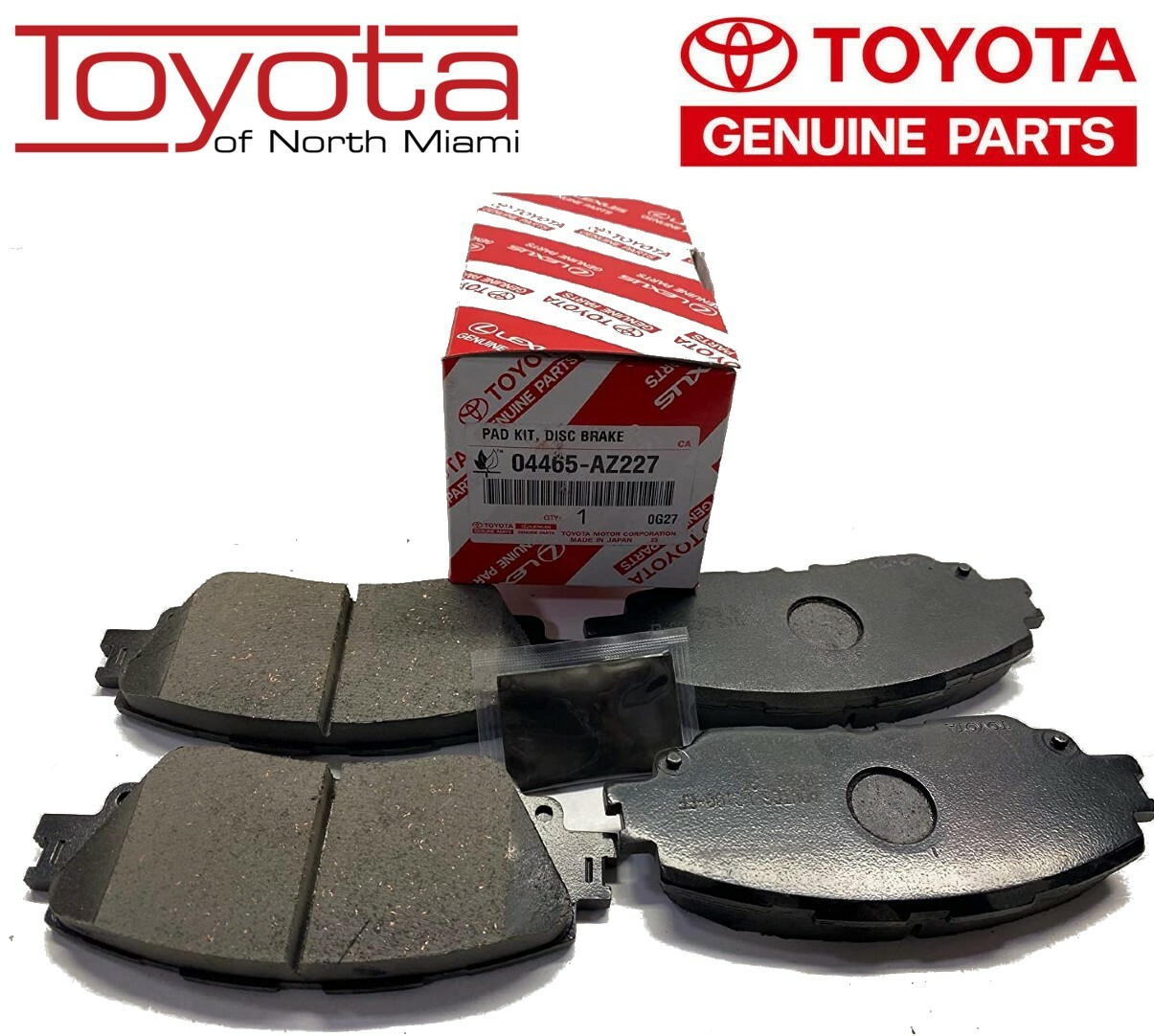 Toyota 2018-2020 Camry OEM Front and Rear Brake Pads 04465-AZ227 ...