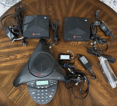 POLYCOM SOUNDSTATION 2W 2201-67800-160 1.9GHZ WIRELESS CONFERENCE PHONE ...