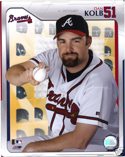 DAN KOLB Unsigned 8x10 Photo BRAVES | eBay