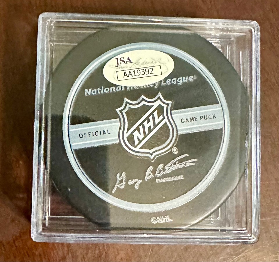 Adam Graves autographed New York Rangers retirement game puck JSA | eBay