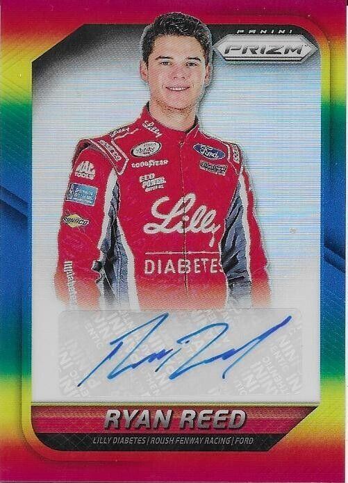 2016 Panini Prizm NASCAR - Driver Signatures Ryan Reed #RR Rainbow ...