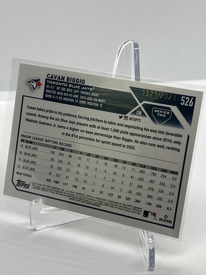 2023 Topps Series 2 #526 Cavan Biggio Gold /2023 - Toronto Blue Jays | eBay