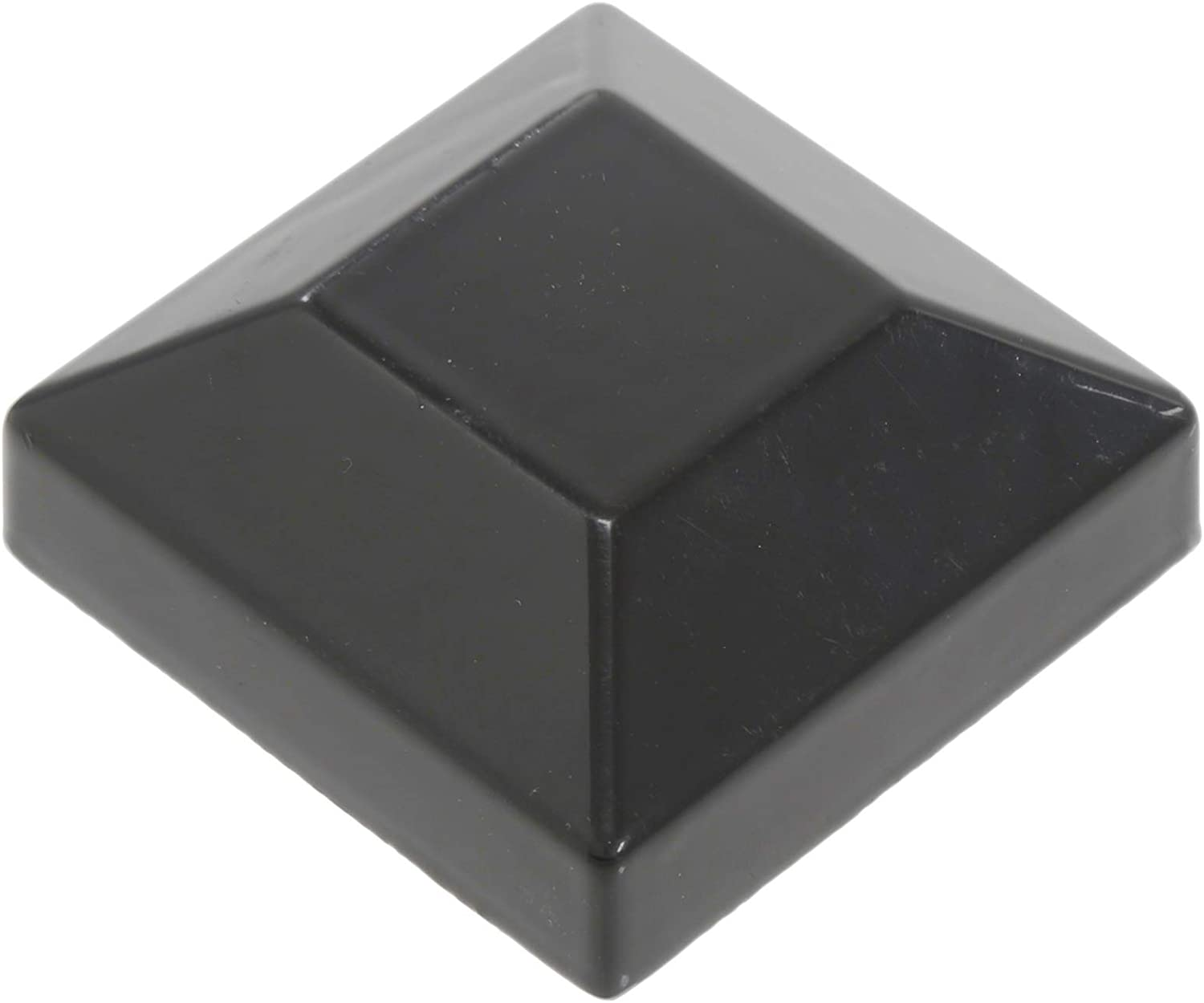 Post Cap for 2" Square X 2" Square Aluminum Fence Post - Black (Single ...