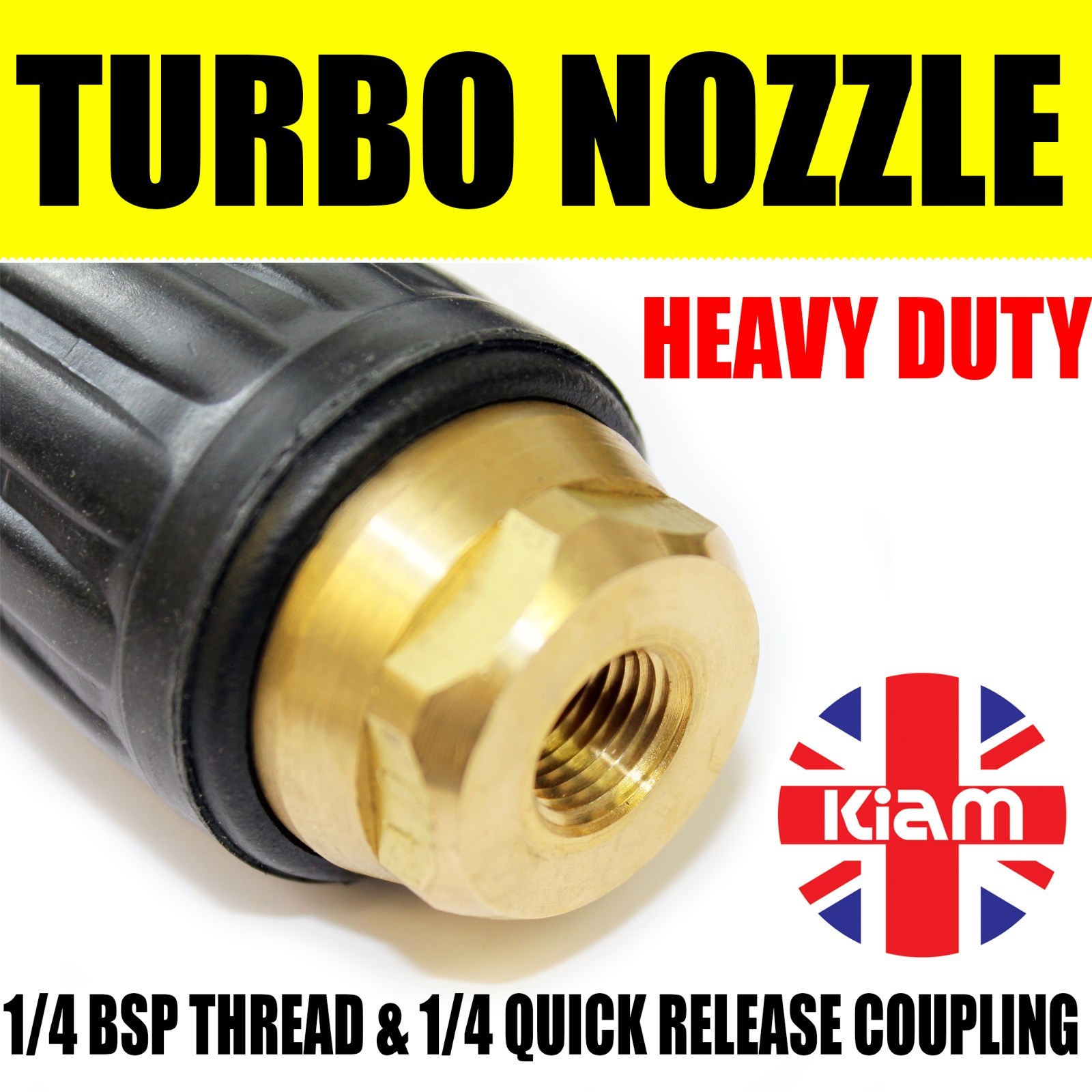 4000PSI 280Bar INDUSTRIAL TURBO NOZZLE Rotating Spinning Jet - HEAVY ...