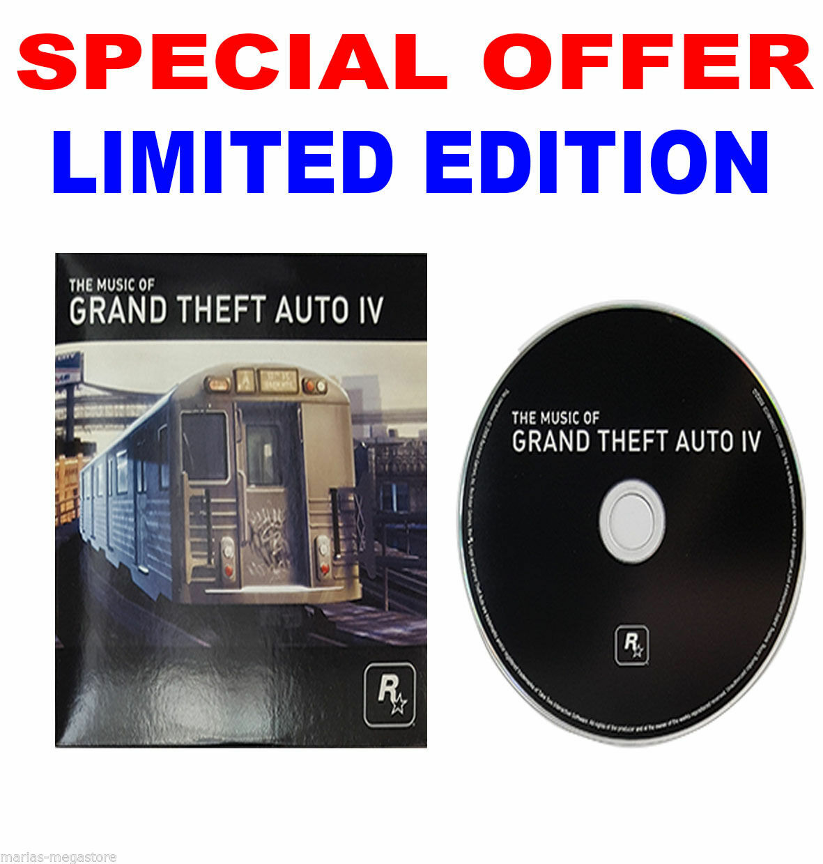 GTA4 "Music of Grand Theft Auto IV" Special Edition CD DISC (Xbox 360 ...