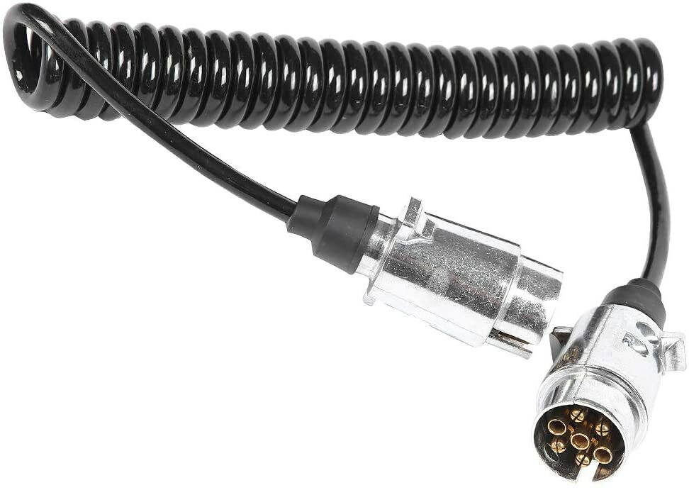 12V 24V SUZI EXTENSION CABLE SUZY 7 PIN PLUGS 7 CORE H/D COILED 8.2 mm ...