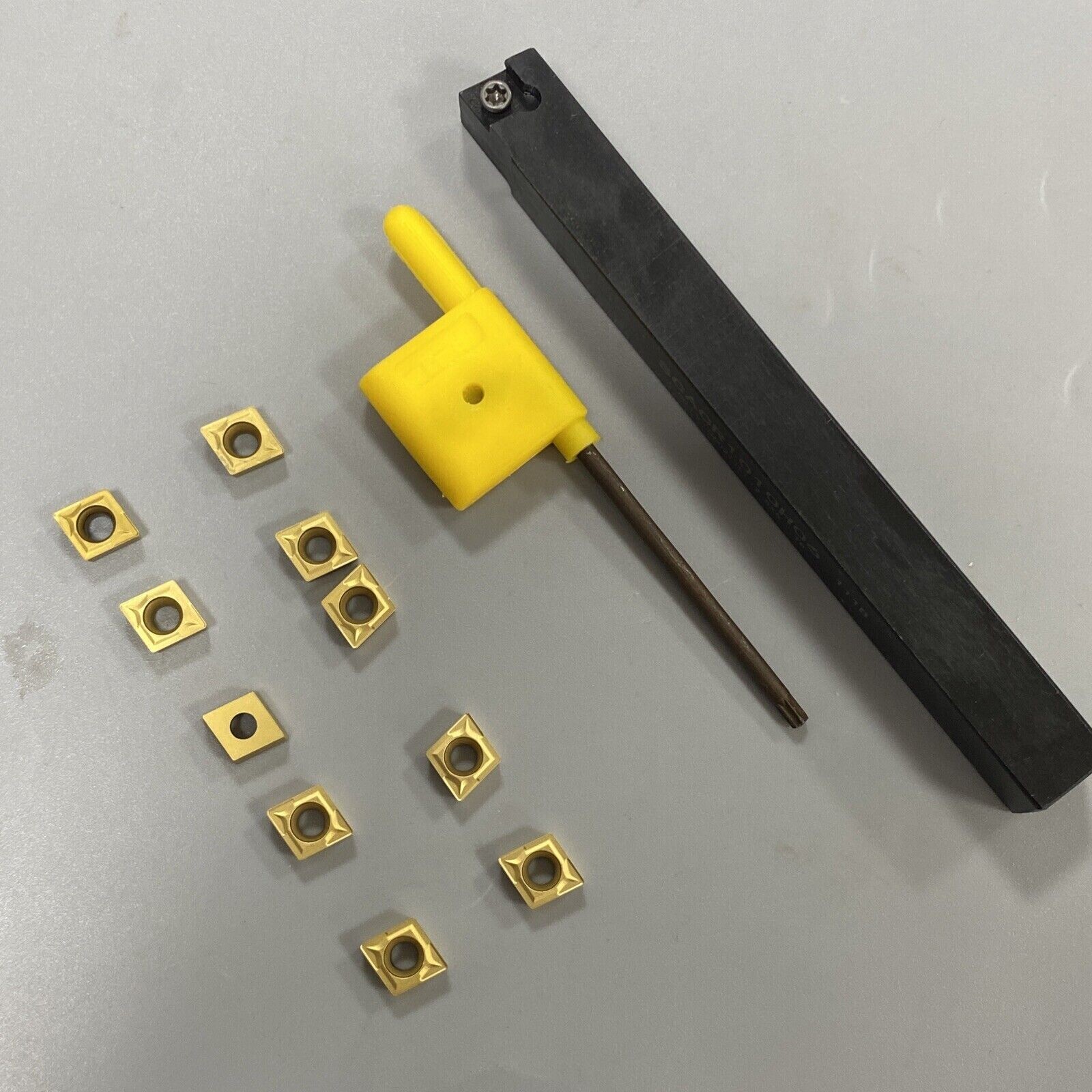 3/8 Lathe Outer Bar Turning Set CCMT06 Carbide Inserts+Wrench+ 10mm ...